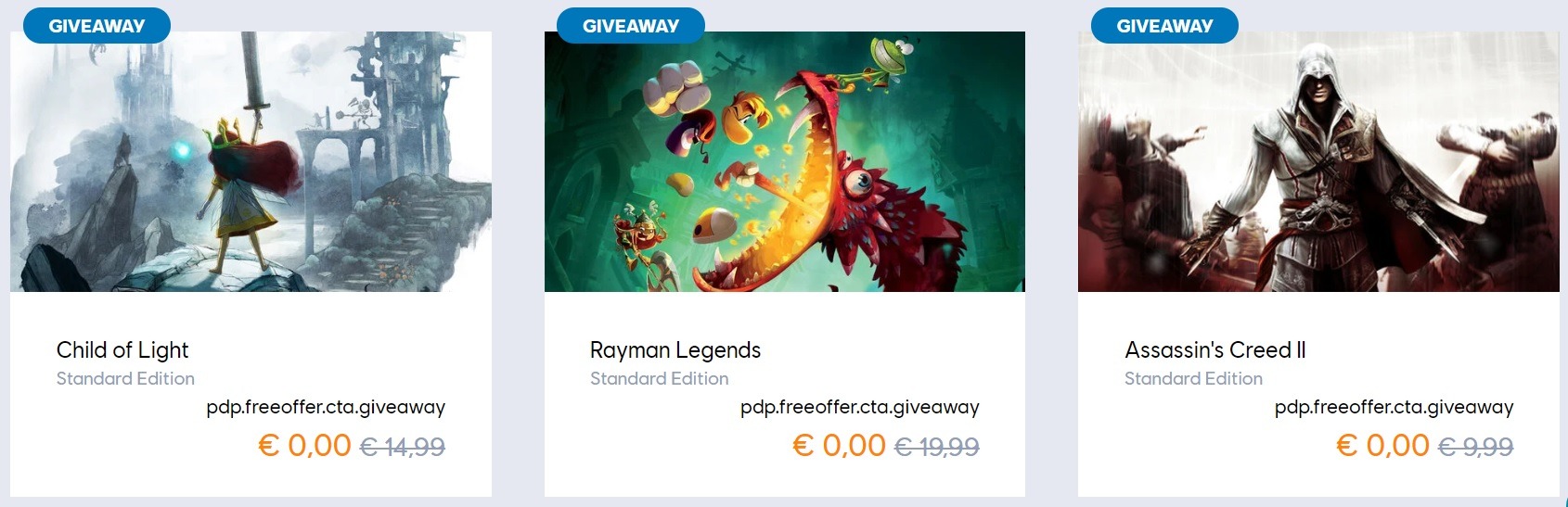 Descarga Assassin’s Creed II, Rayman Legens y Child of Light