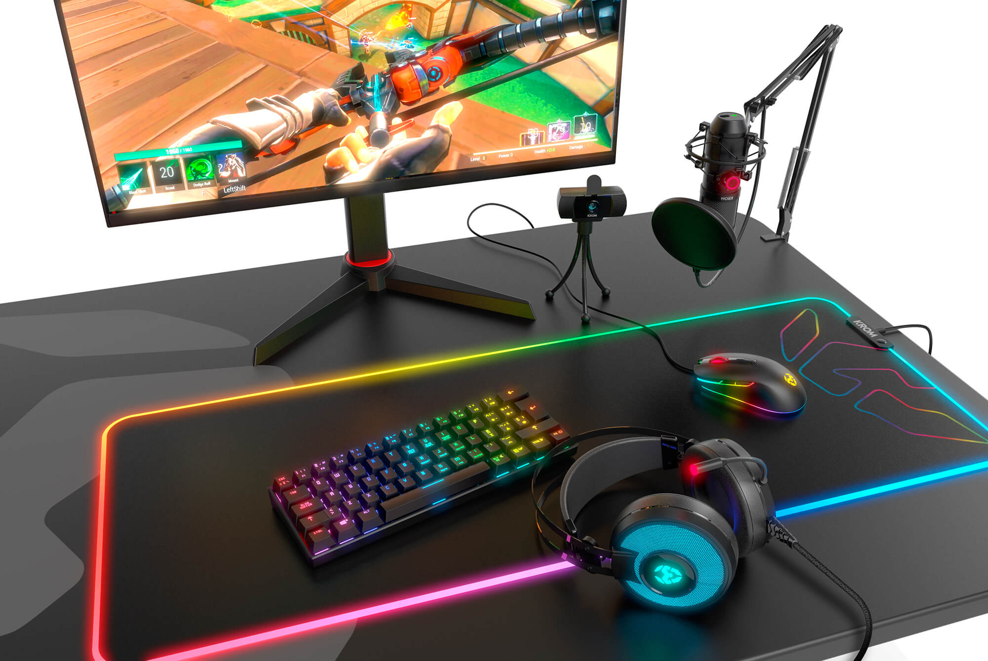 Krom Kluster: nuevo teclado gaming en formato 60%