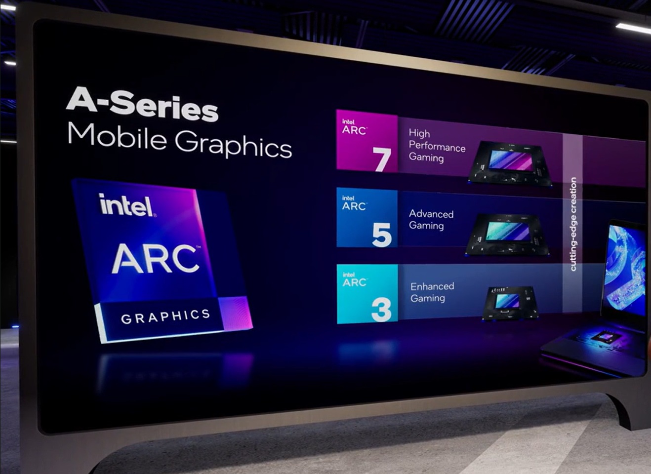 Intel Arc, las GPU para rivalizar con NVIDIA y AMD, ya están en portátiles